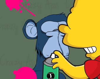 Crazy Ape NFT #001 - Digital Download - NFT Profile Picture Art - Ready ...