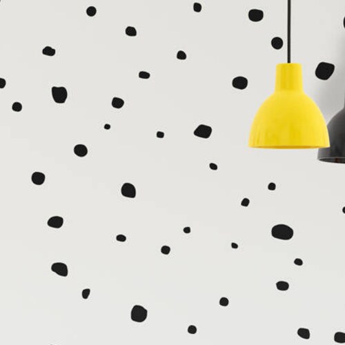Dalmatian Spot Vinyl Wall Decals: Polka Dots Paint Hand-drawn - Etsy