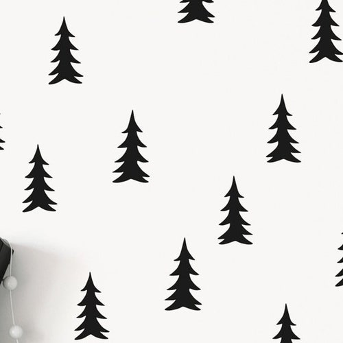 3 Large Pine Tree Forest Wall Decals Woodland Nursery Decor - Etsy