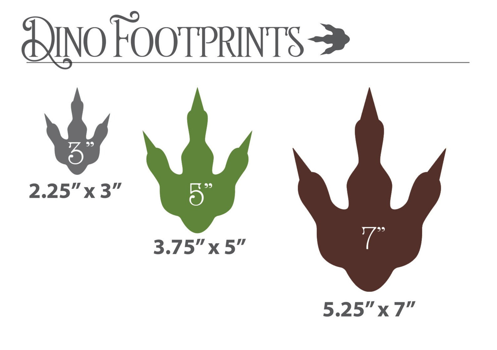 Dinosaur Footprints Wall Decal Dino Vinyl Jurassic Park kids | Etsy