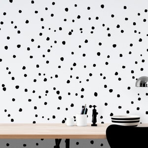 Spot Vinyl Wall Decals: Dalmatian Polka Dots, Paint Hand-drawn Circles ...