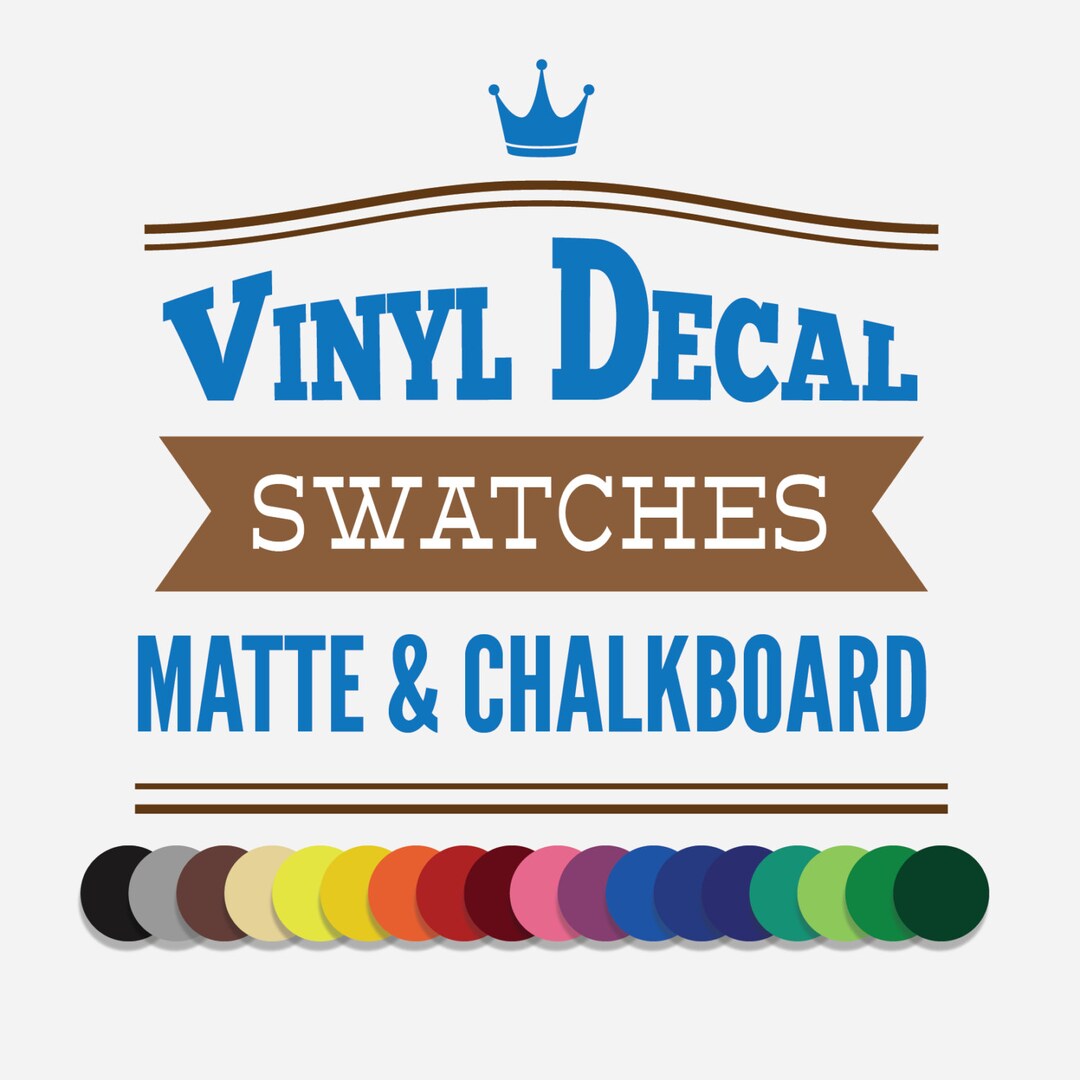 Matte Vinyl Color Samples for Decals: Swatch Packs - Etsy