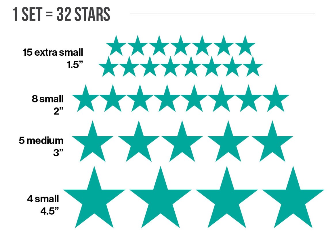 Twinkling Star Vinyl Decals: DIY Nursery Constellation Wallpaper - Etsy