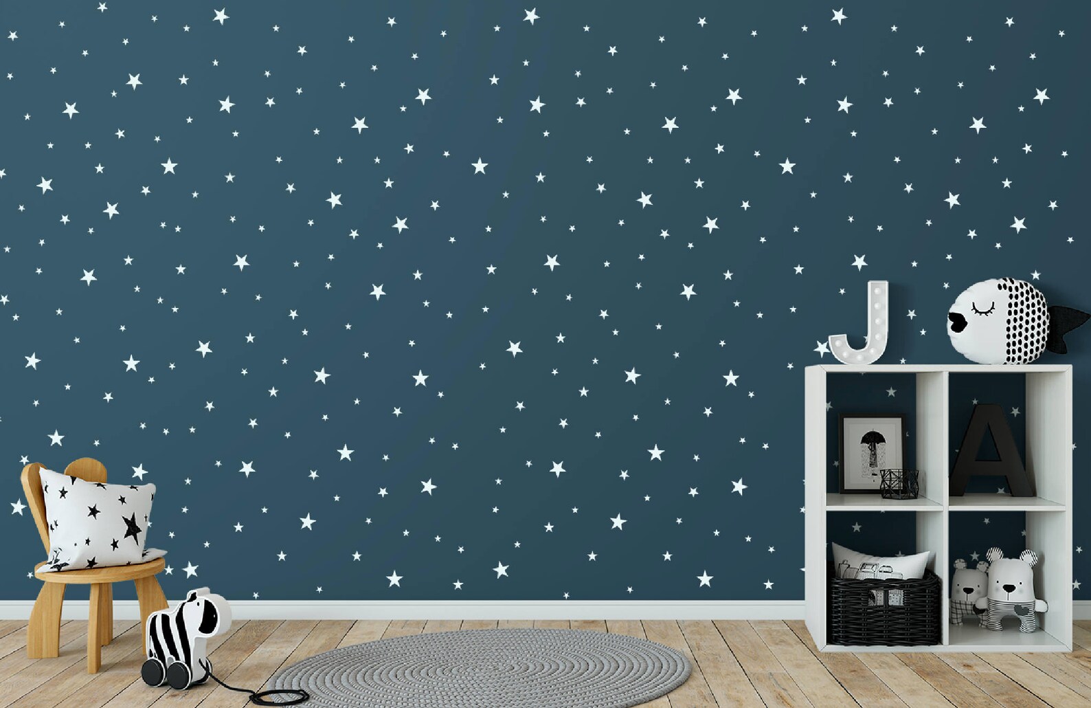 Dazzling Stars 3 Size Vinyl Wall Decal Pattern: Hundreds of | Etsy