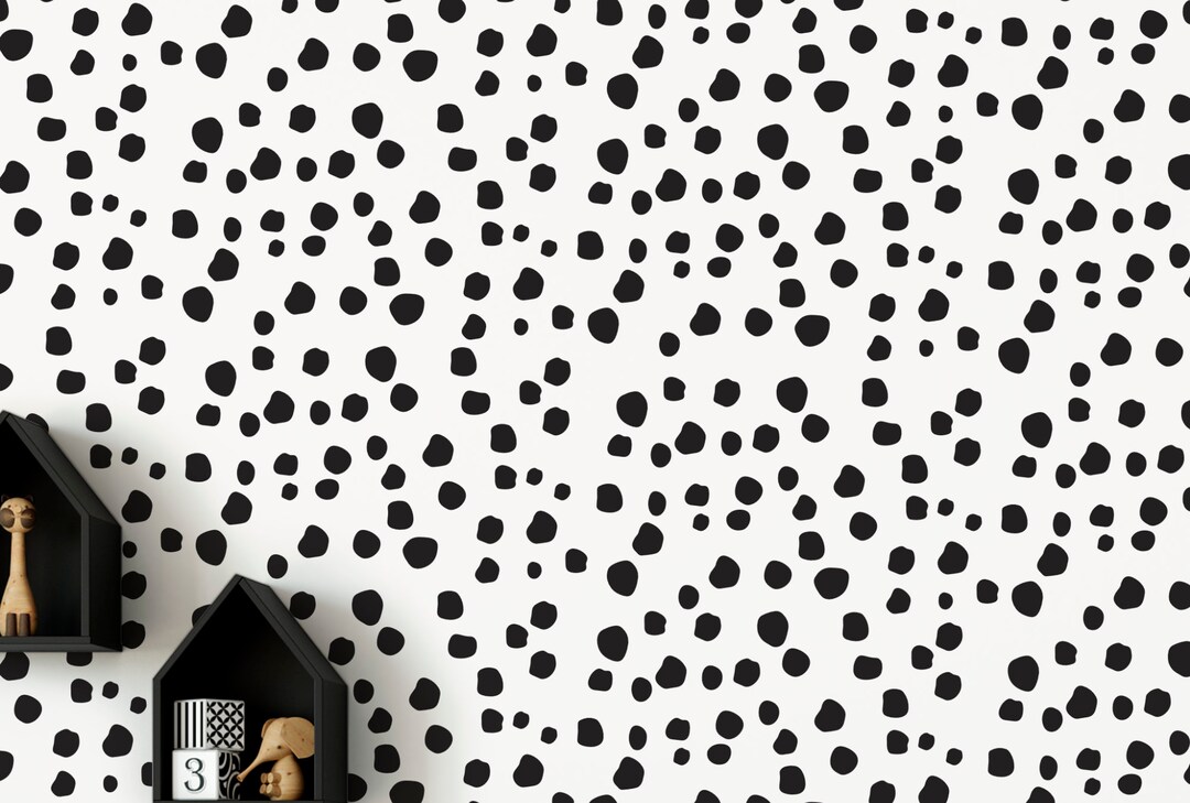 Hand-drawn Polka Dot Vinyl Wall Decals: Dalmatian Spots - Etsy