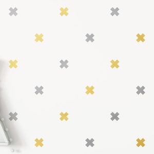 Swiss Cross (thick) / Plus Sign Vinyl Wall Decals, Scandinavian ...