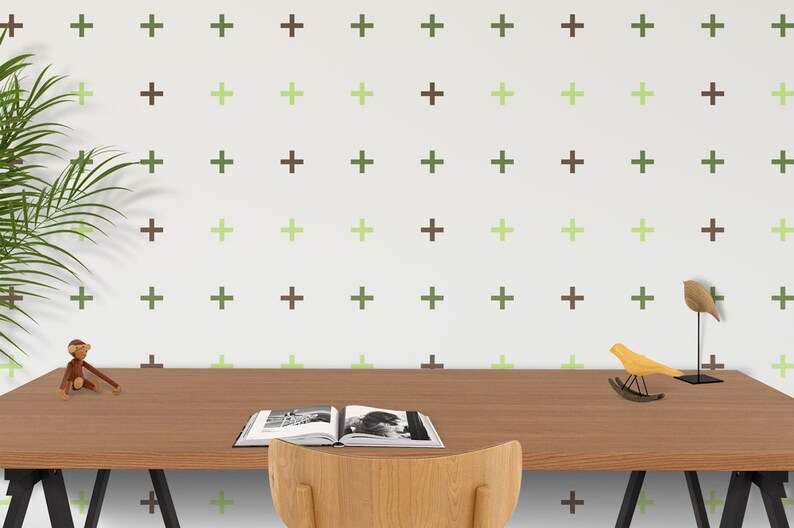Swiss Cross thin / Plus Sign Vinyl Wall Decals Scandinavian | Etsy