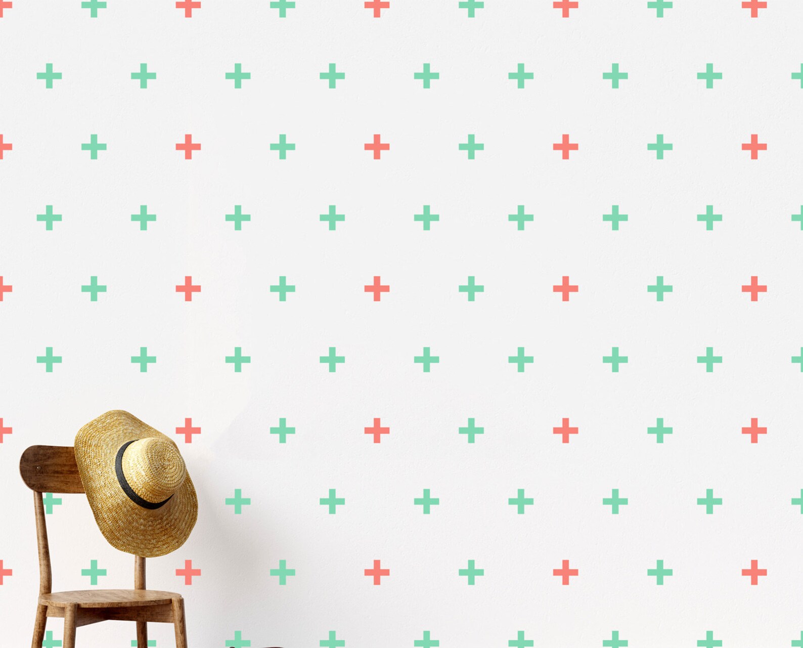 Swiss Cross / Plus Stitch Sign Vinyl Wall Decals Scandinavian | Etsy