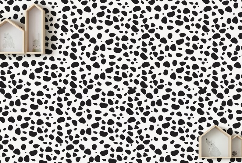 Dalmatian Spot Vinyl Wall Decals: Polka Dots Paint Hand-drawn | Etsy