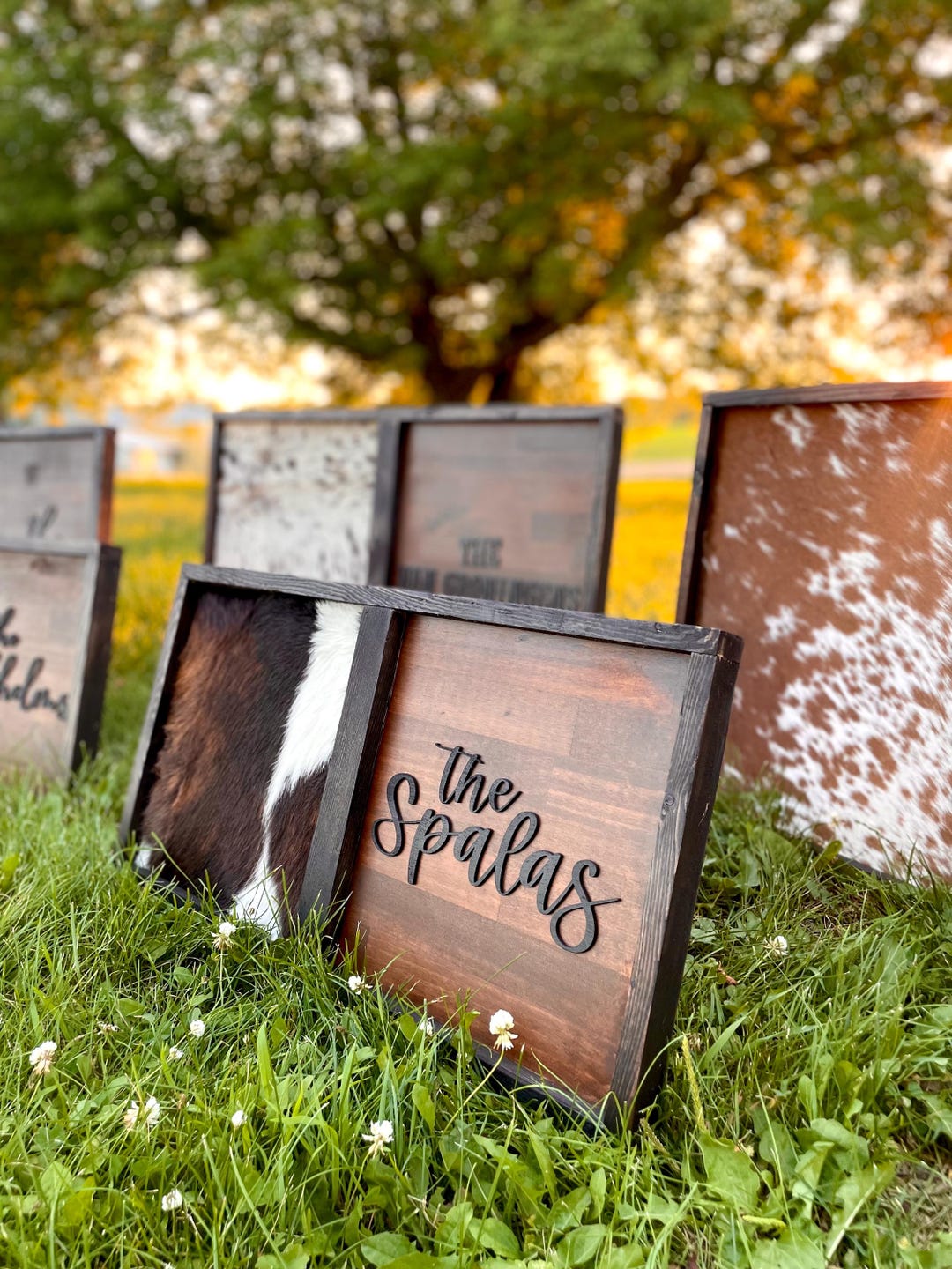 Cowhide Branding Frame, Cowhide Wood Sign, Family Heirloom, Unity ...