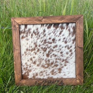 Genuine Cowhide Branding Frame, Wood Frame Cowhide, Unity Ceremony ...