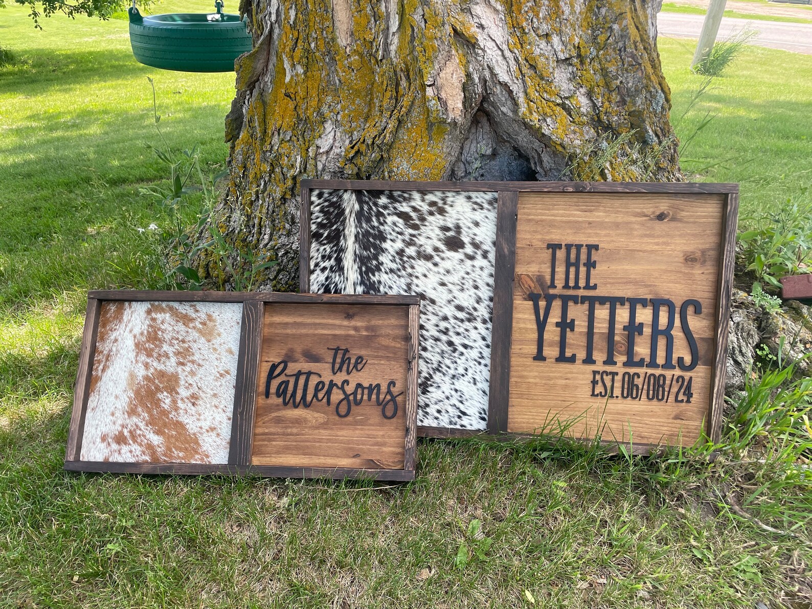 Cowhide Branding Frame, Cowhide Wood Sign, Family Heirloom, Unity ...