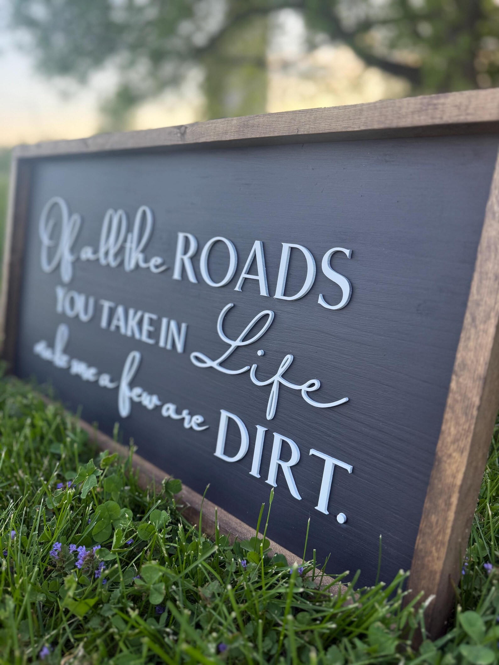 Dirt Roads Wood Sign, Wood Home Sign, Country Sign, Western Decor Wood ...