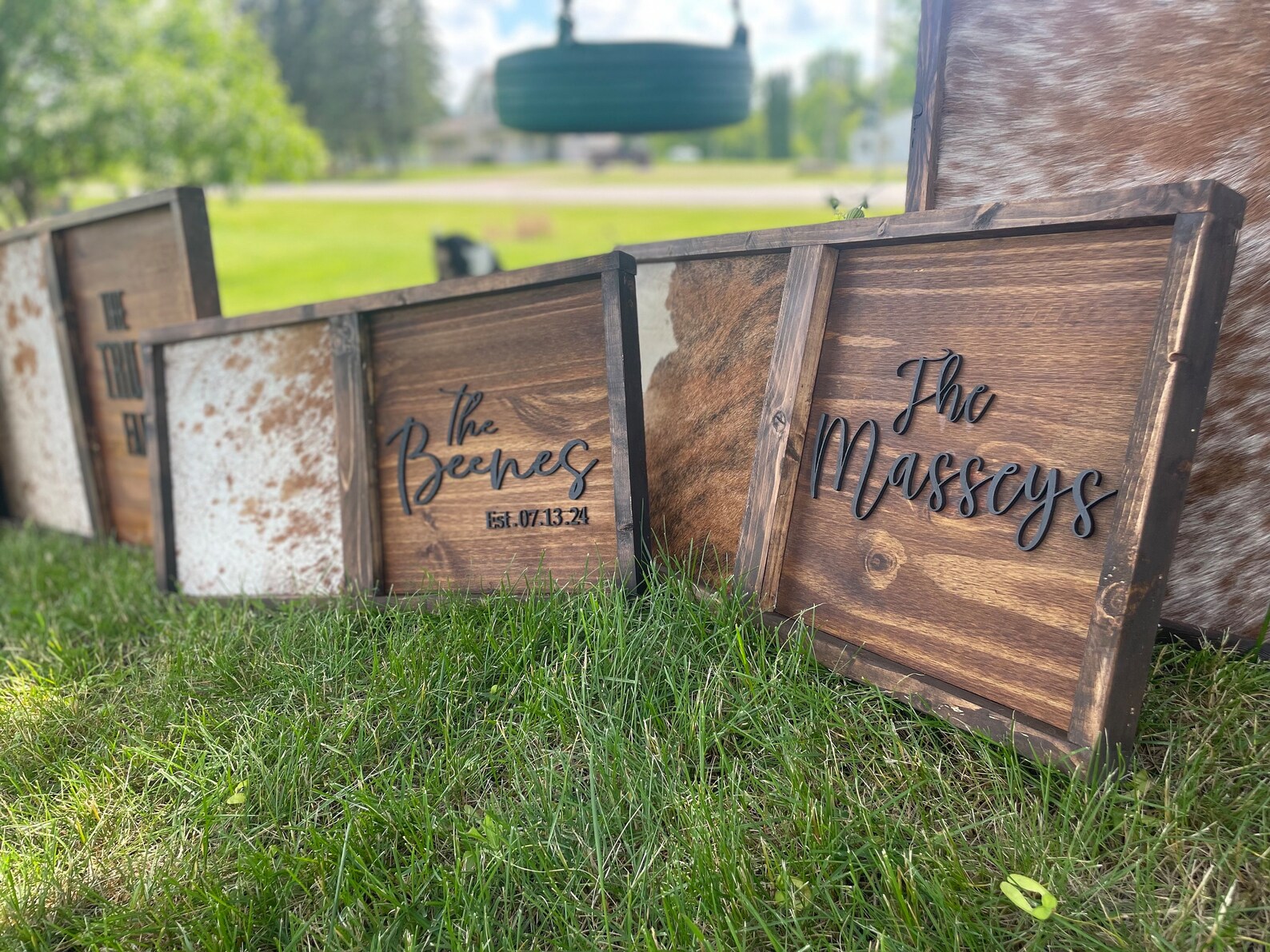 Cowhide Branding Frame, Cowhide Wood Sign, Family Heirloom, Unity ...