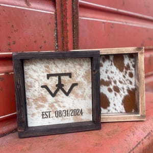 Branding Frame Cowhide Brand Plaque, Wedding Ceremony, Branding ...