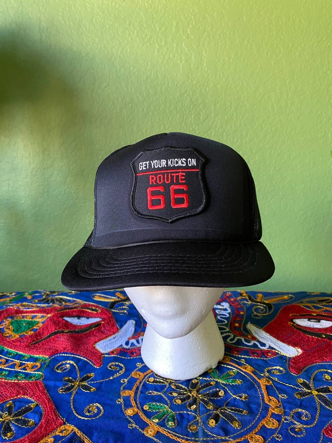 Vtg 80s Route 66 Patch Trucker Hat OSFA - Etsy