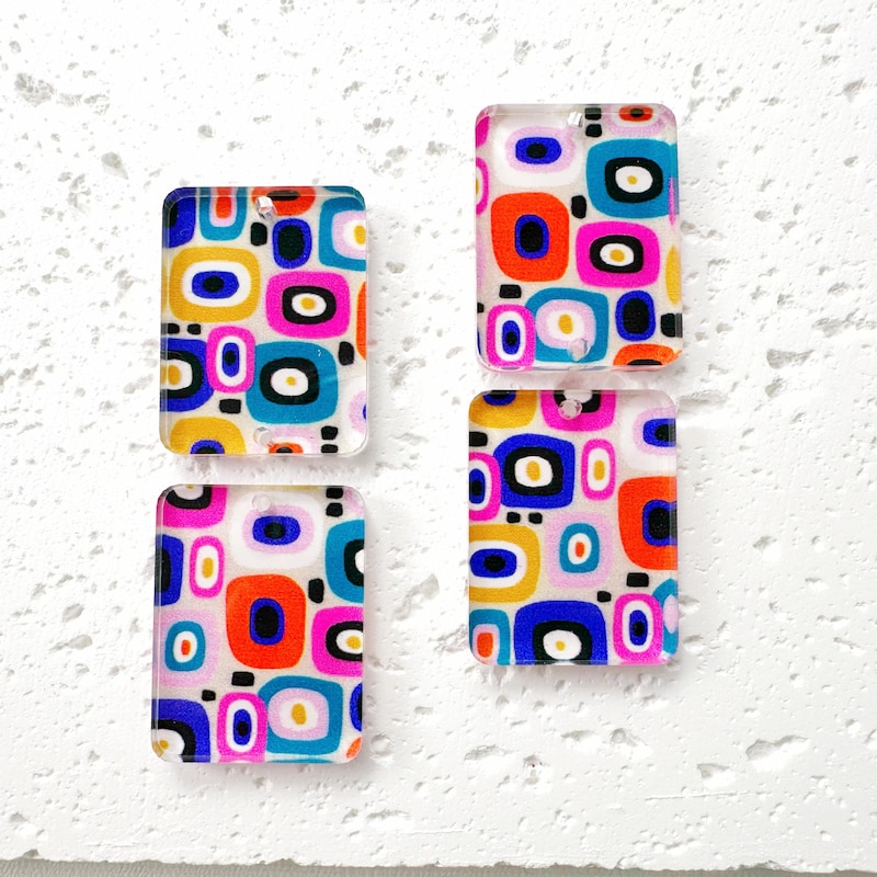 Acrylic Square Pendant - Etsy