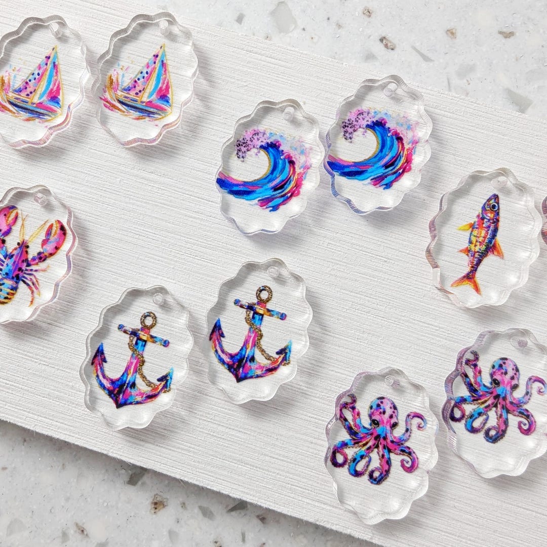 Nautical Charms, Handmade Charms for Charm Necklace, Fisherman ...