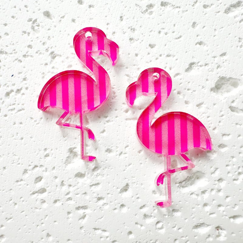 Flamingo Jewelry Charms - Etsy