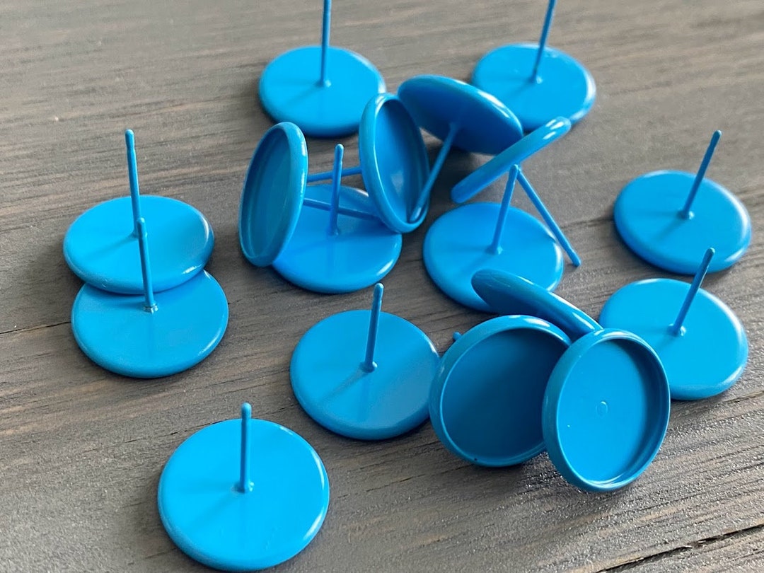 Blue 12mm Tray Cabochon Earring Setting 10 Pieces Earring Making ...