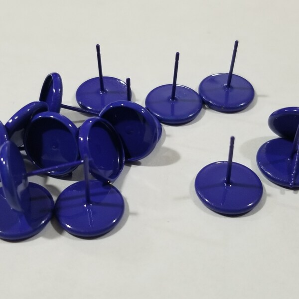 Deep Blue Earrings - Etsy