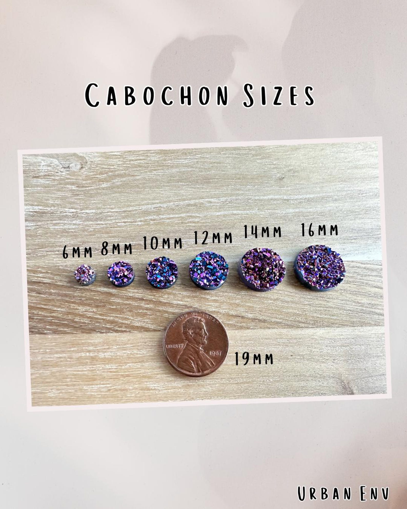 Red Iridescent Faux Chunky Druzy Cabochons: 10mm Resin Flatbacks (10pcs ...