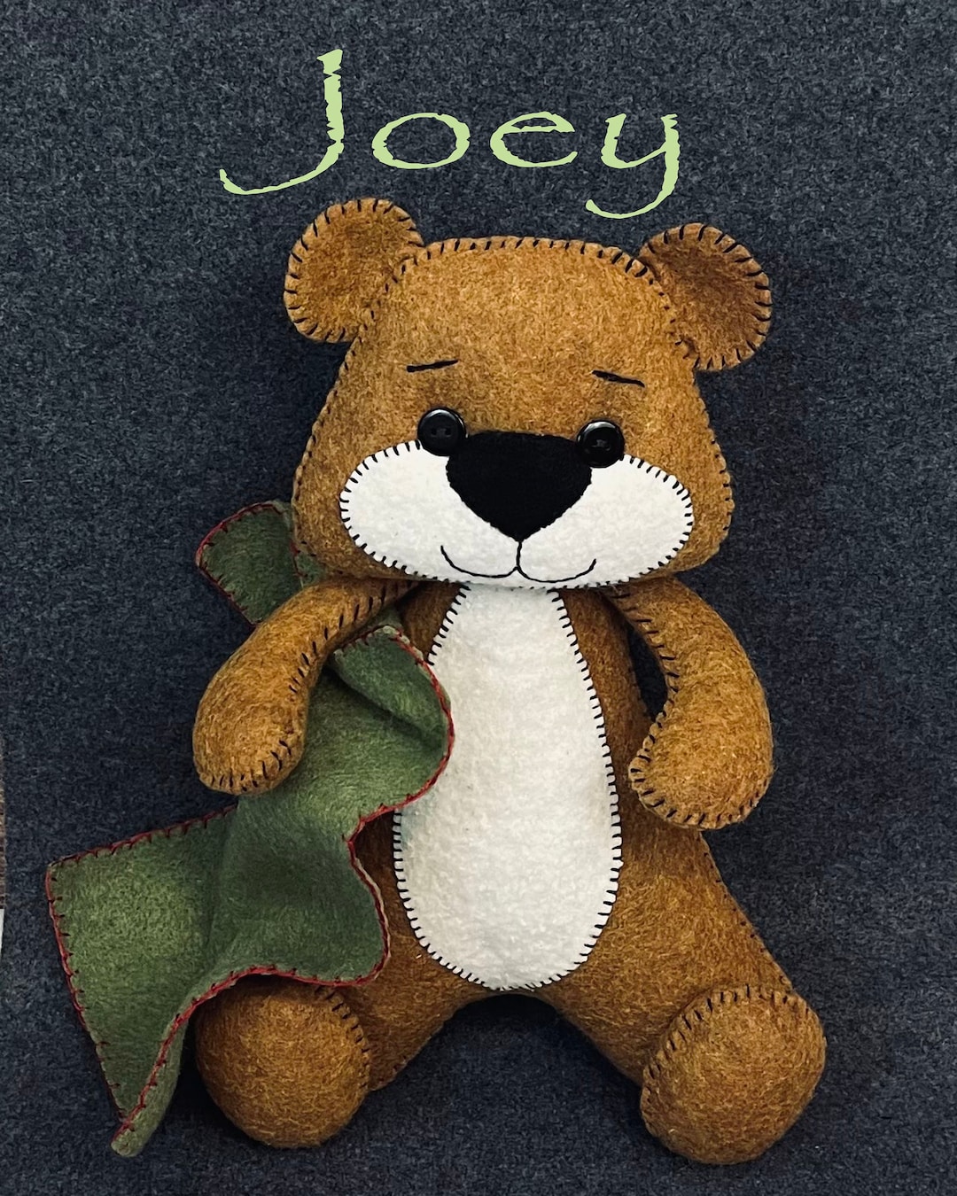 Easy Felt Bear Pattern PDF Instant Download - Etsy