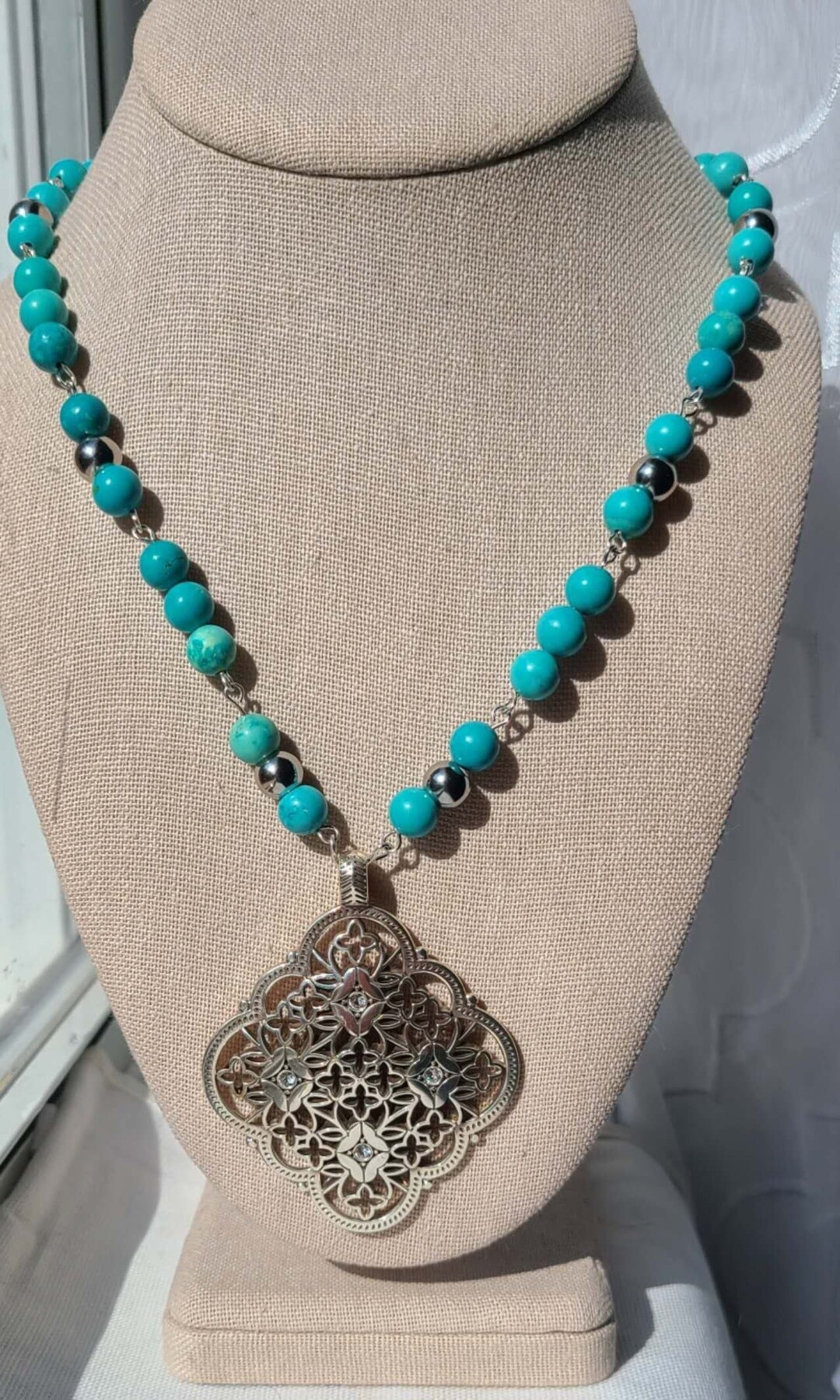 Large Brighton Pendant Necklace. - Etsy