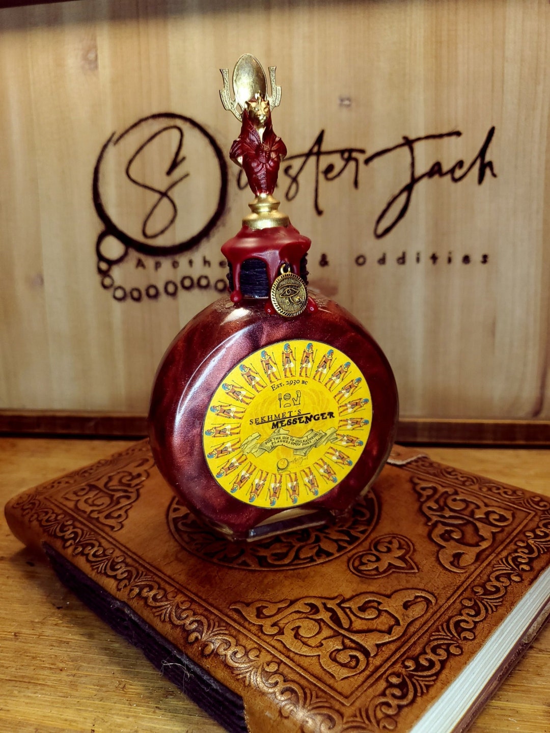 Sekhmet's Messenger, Magical Potion Jar - Etsy