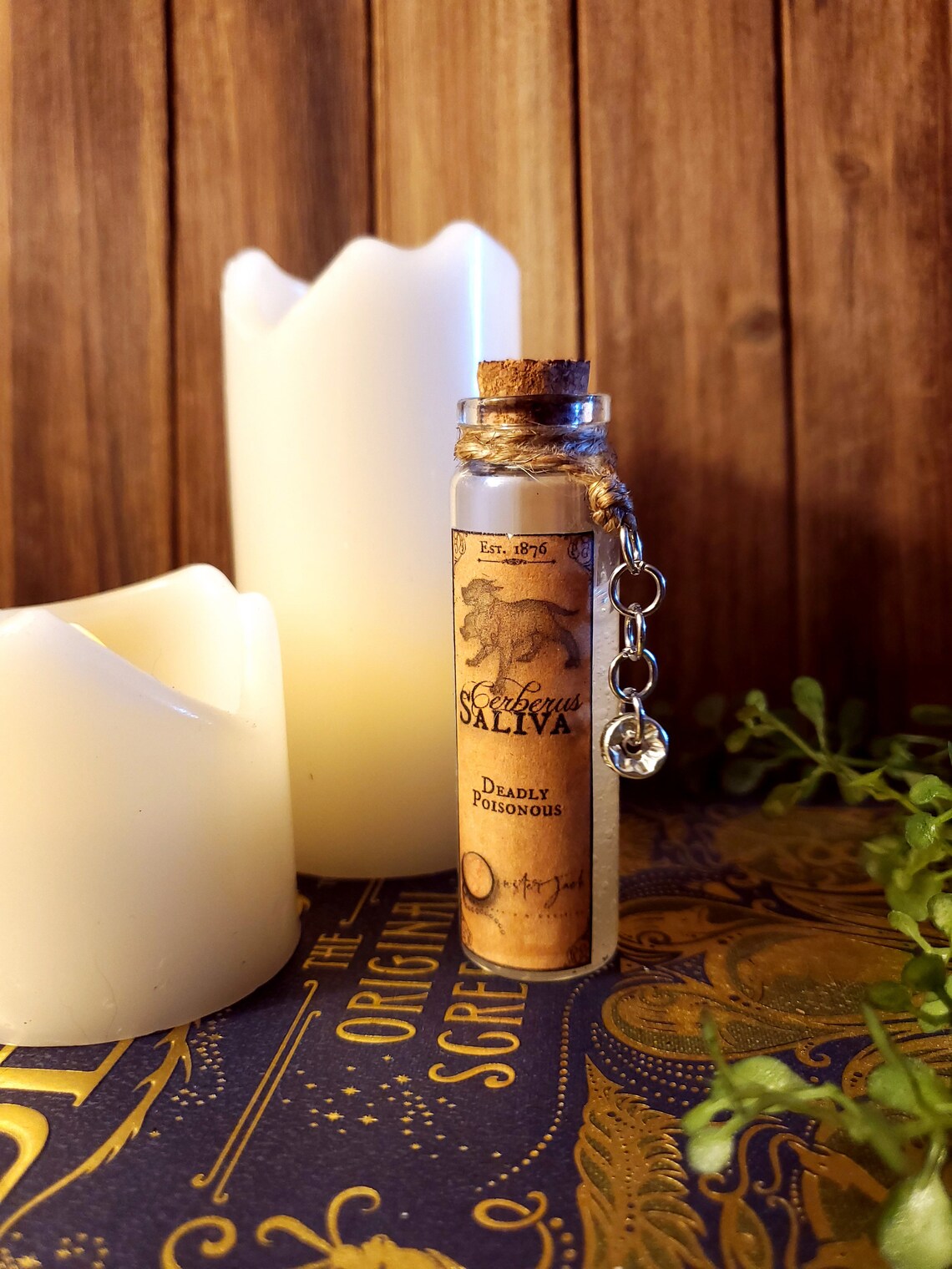 Cerberus Saliva Magical Apothecary Vial Potion Bottle - Etsy