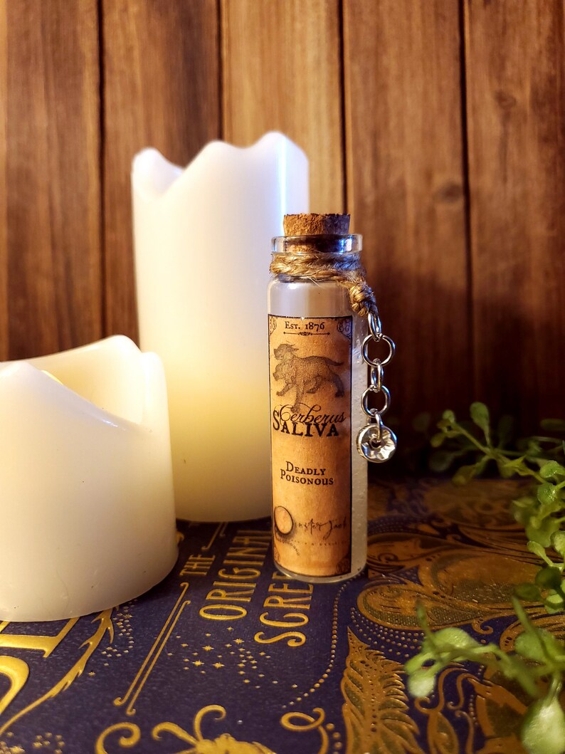 Cerberus Saliva Magical Apothecary Vial Potion Bottle - Etsy