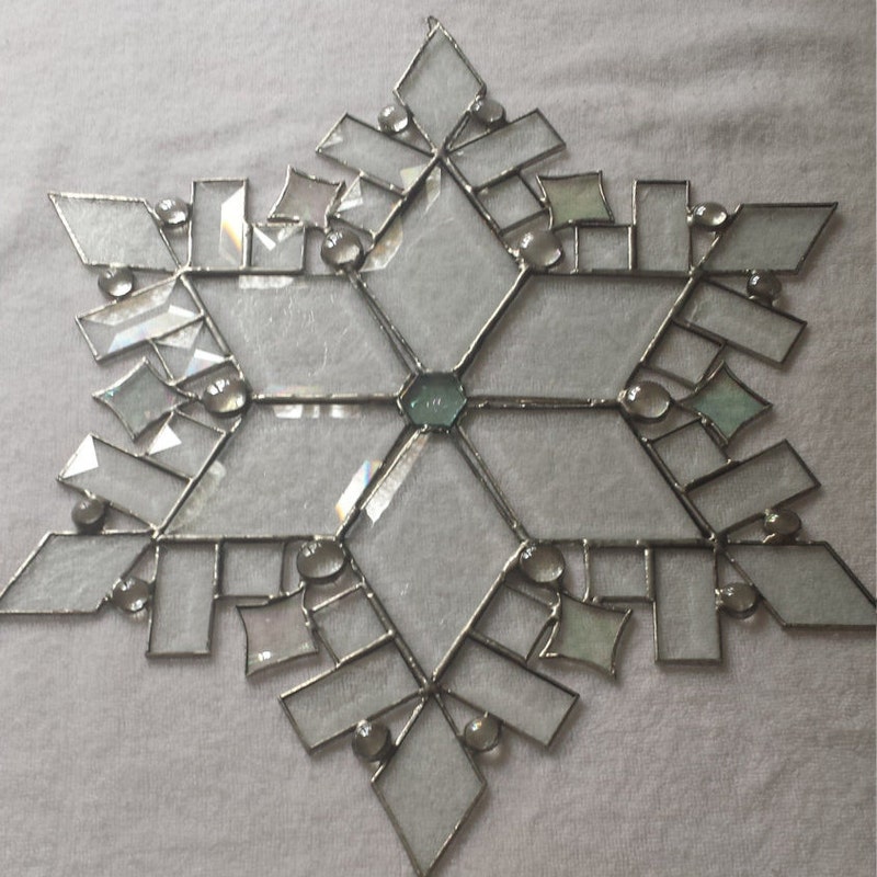 Beveled Snowflake - Etsy