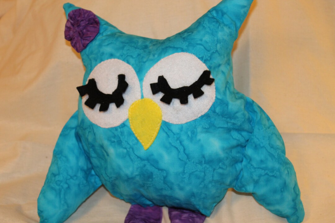 Owl, Turquoise, Teal Owl, Stuffed, Plush Owl, Chic Owl, Toy, Nursery ...