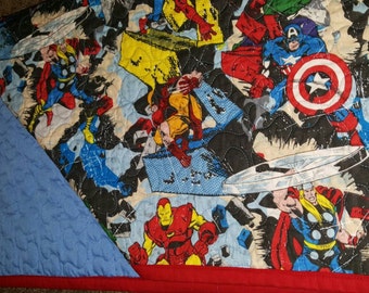 Superhero quilt | Etsy