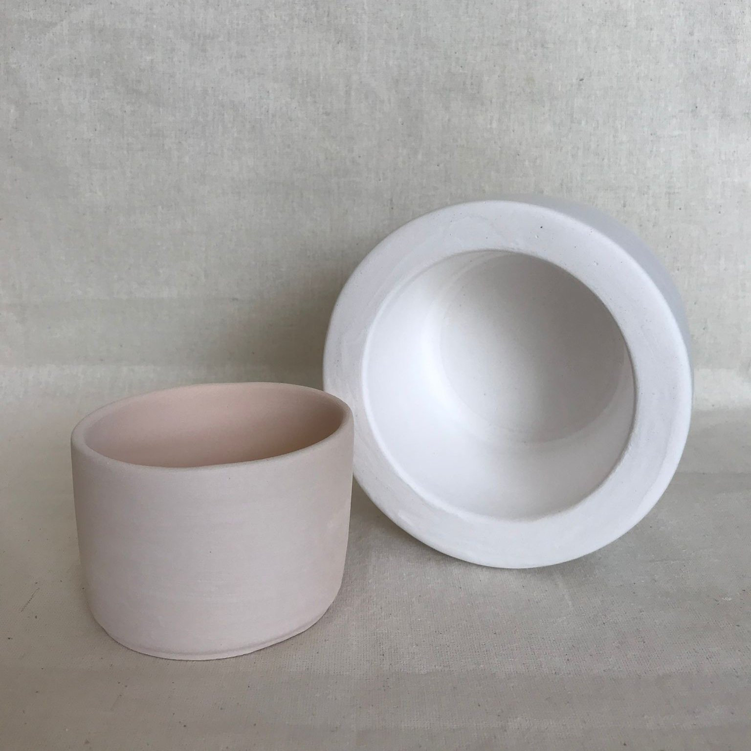 Handleless Mug Mold in Cylindrical Shape With Glaze Rim - Etsy