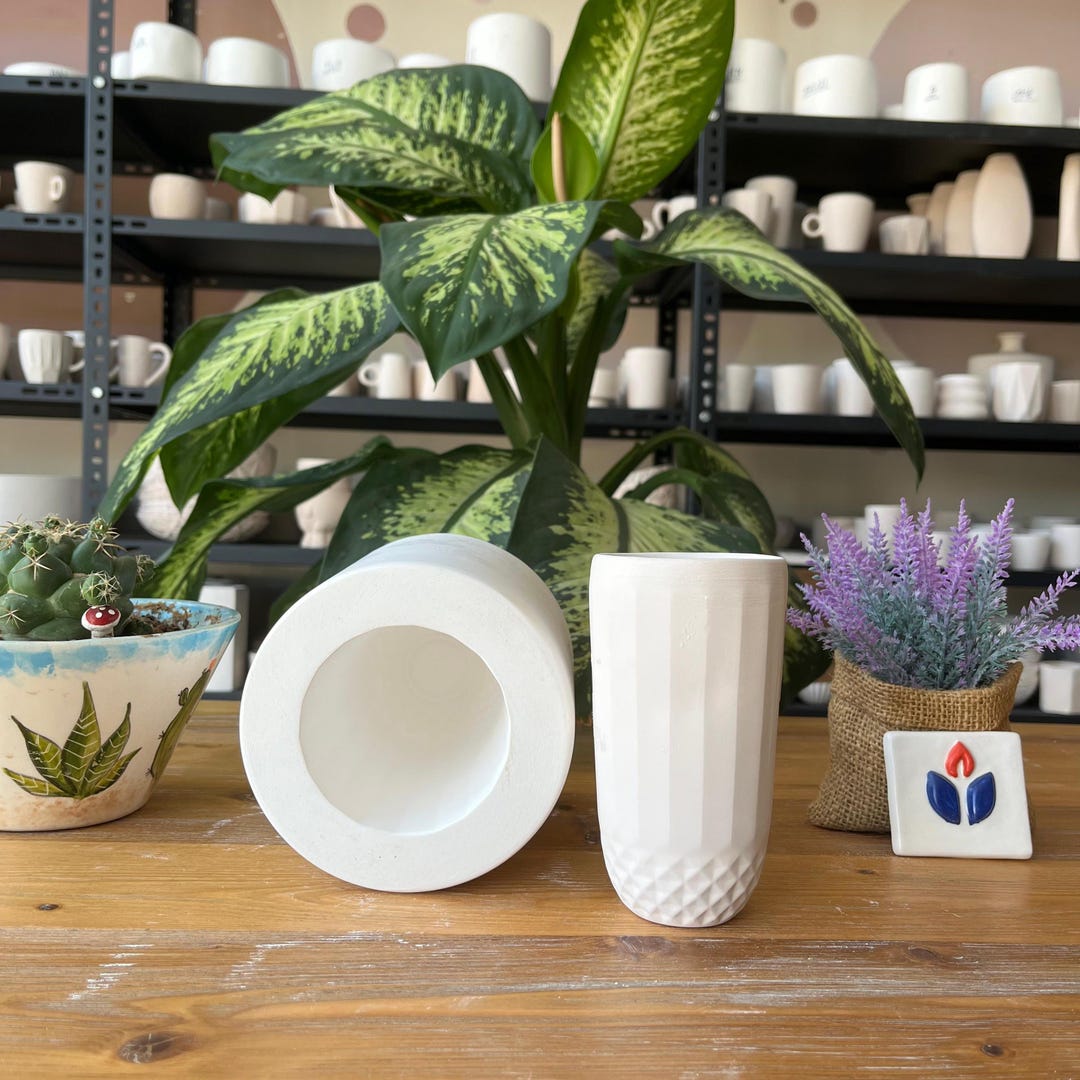 Conical Handleless Cup Plaster Mold: Slip Casting Ceramic Mold (EK084 ...