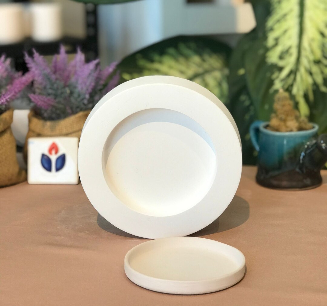 10x1,3cm - Plaster Mold for Round Plate - EK110 - Etsy