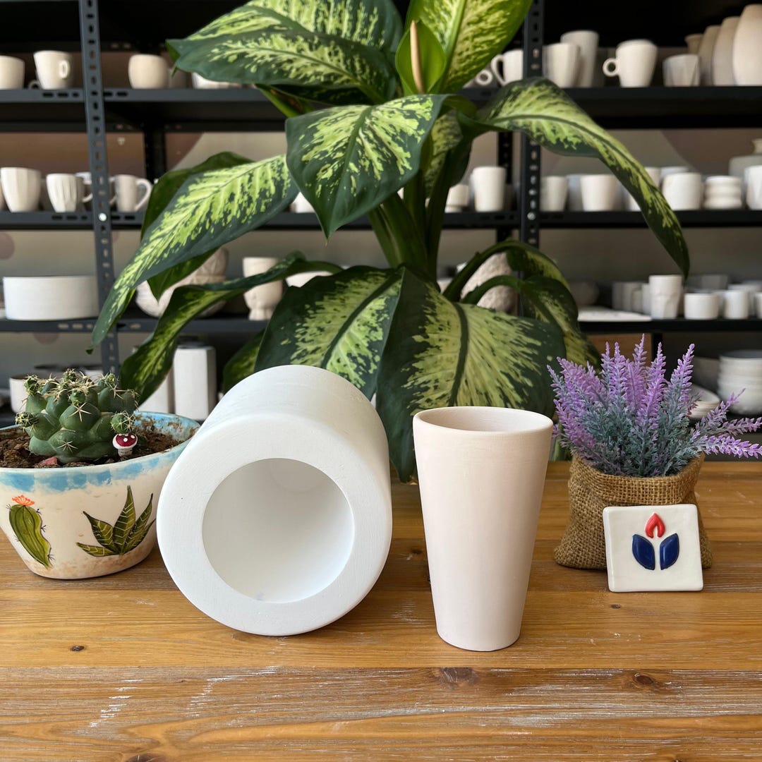 Handleless Cup Plaster Mold in Conical Shape for Slip Casting, Mold ...