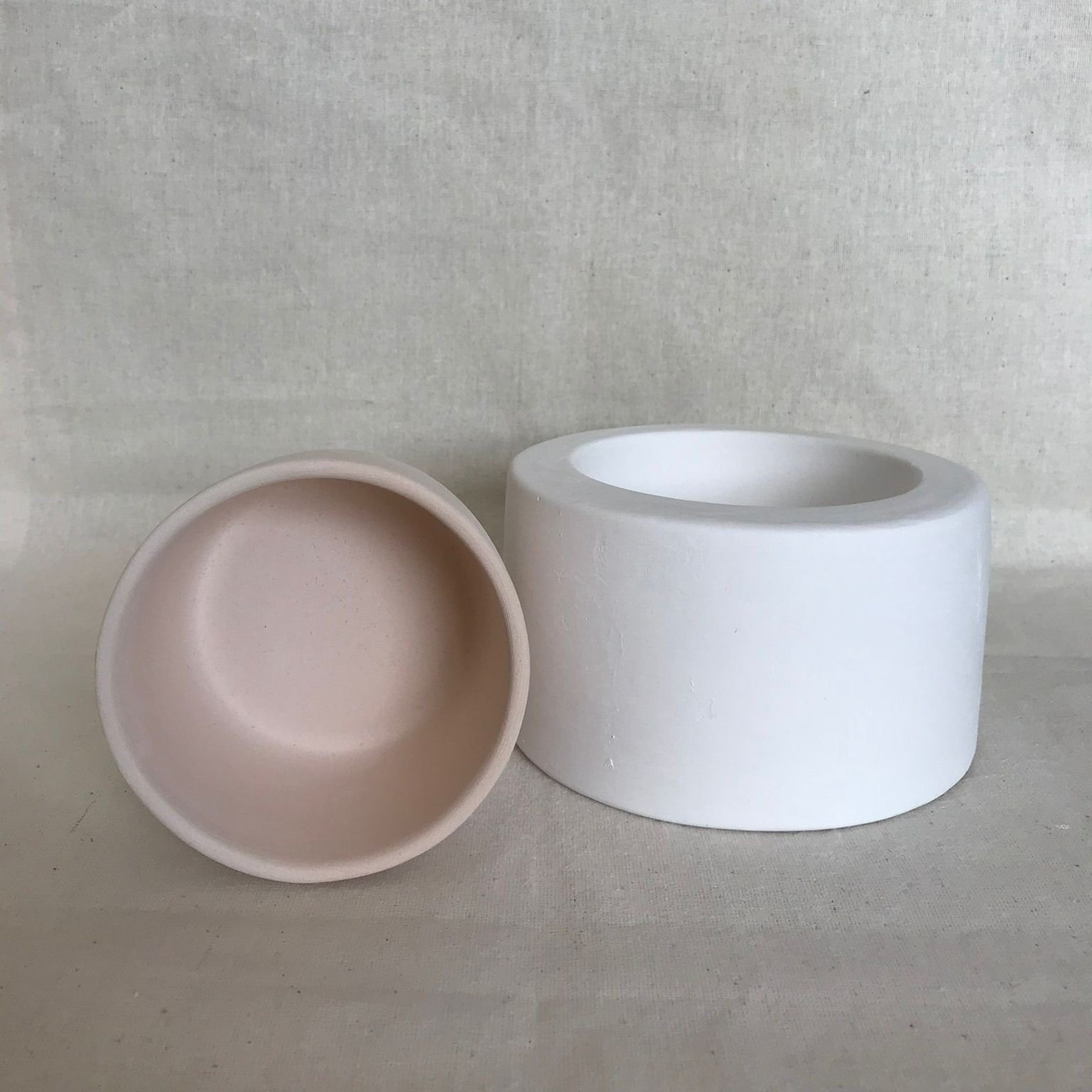 Handleless Mug Mold in Cylindrical Shape With Glaze Rim - Etsy