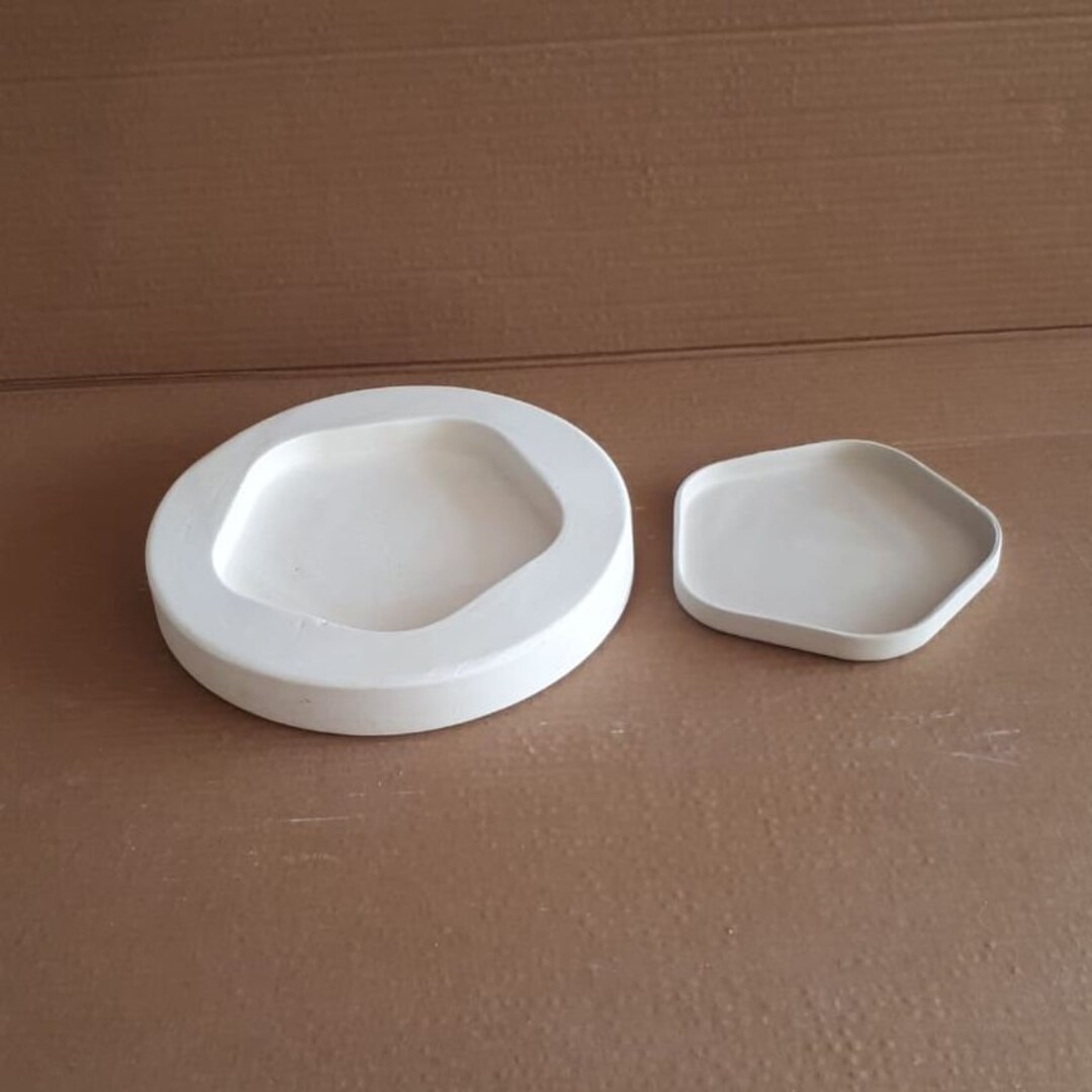 Plaster Mold for Pentagonal Plate - Etsy
