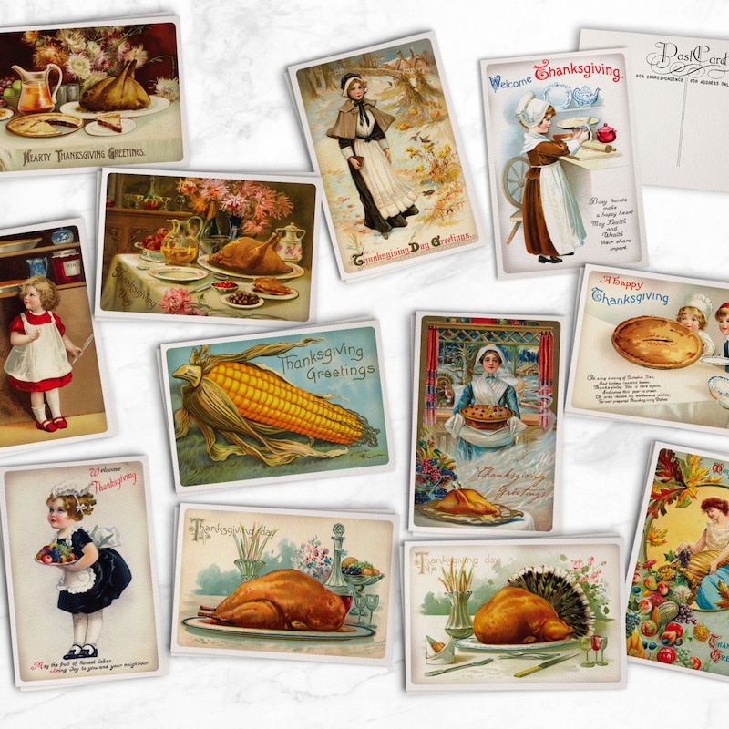 Thanksgiving Old Postcards - Etsy