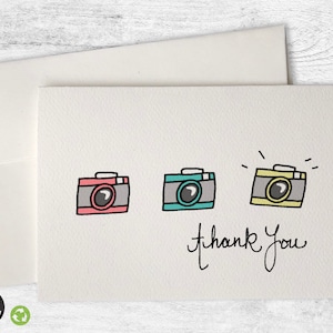 Retro Cameras - Thank You Cards - Etsy