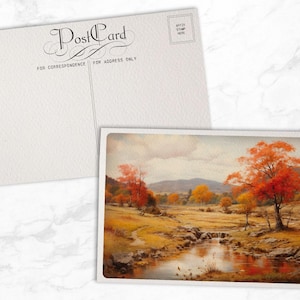 Vintage Style Landscape Postcards - 24 Retro Style Postcards With ...