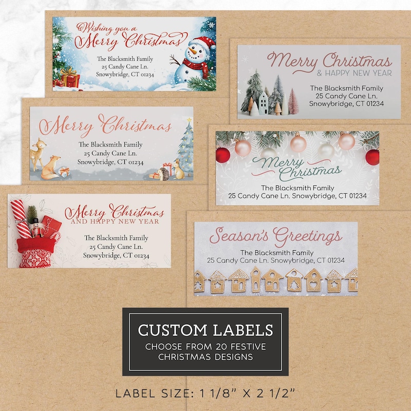 Personalized Self Adhesive Address Labels - Etsy