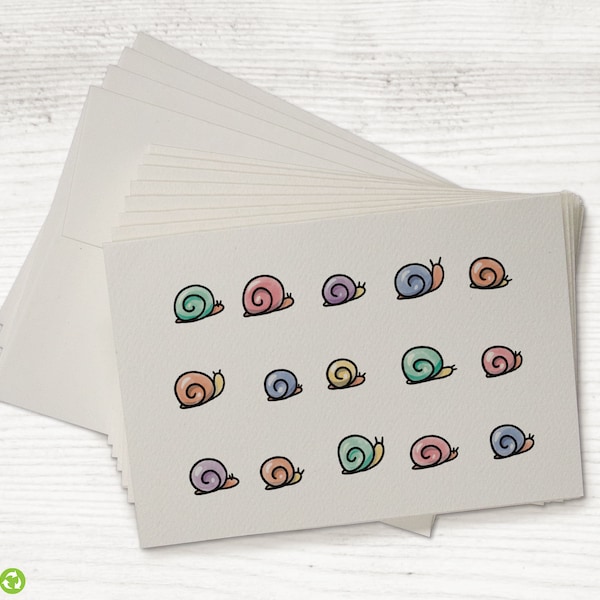 Snail Card - Etsy