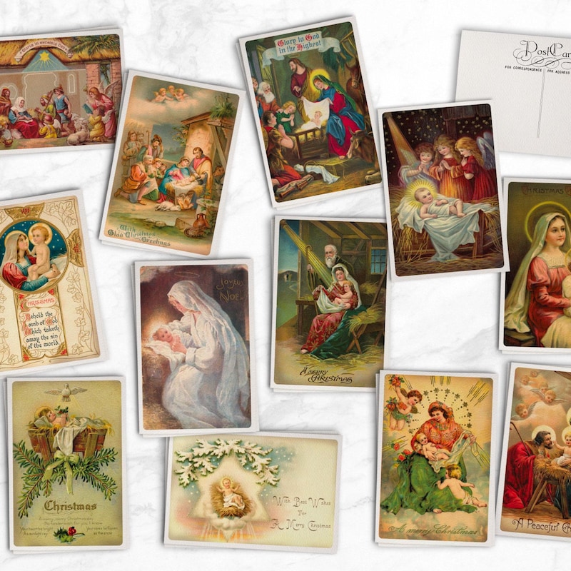 Religious Post Card Set - Etsy