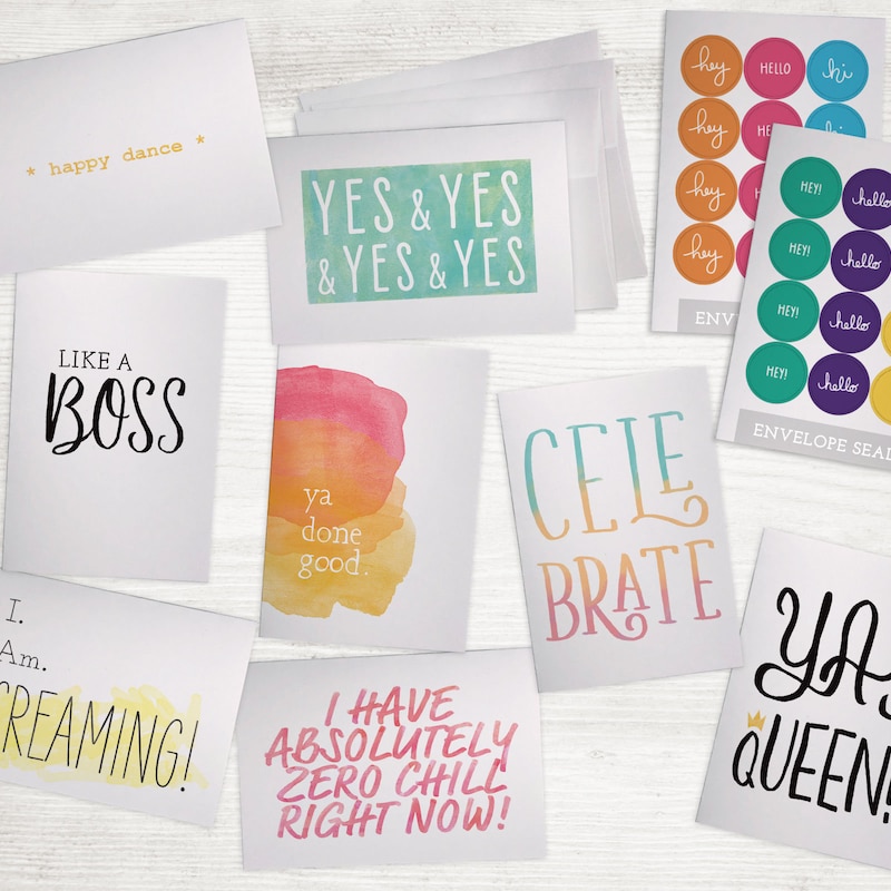 Congratulations Stickers - Etsy