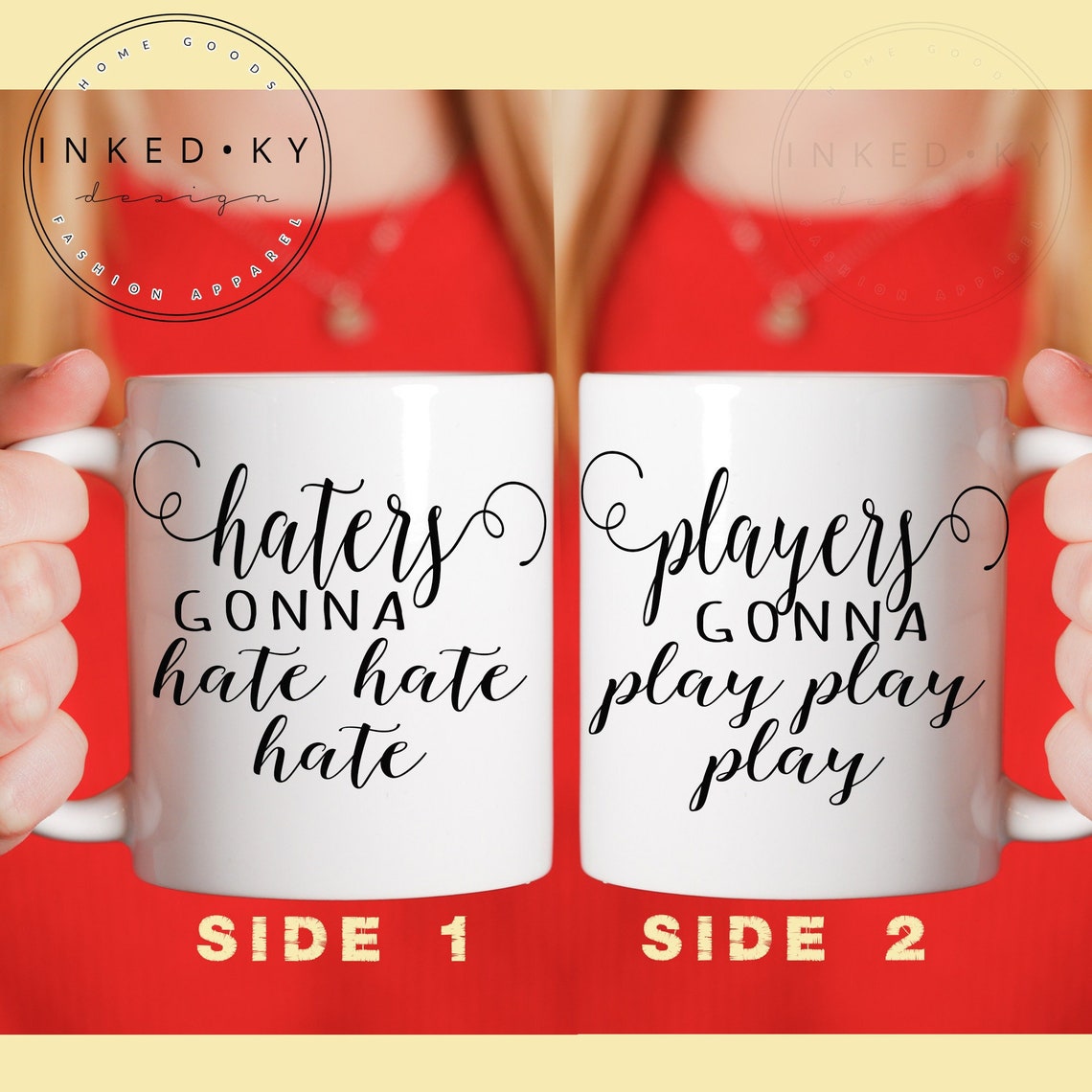 Haters Gonna Hate Ceramic Coffee Mug, Players Gonna Play Custom ...