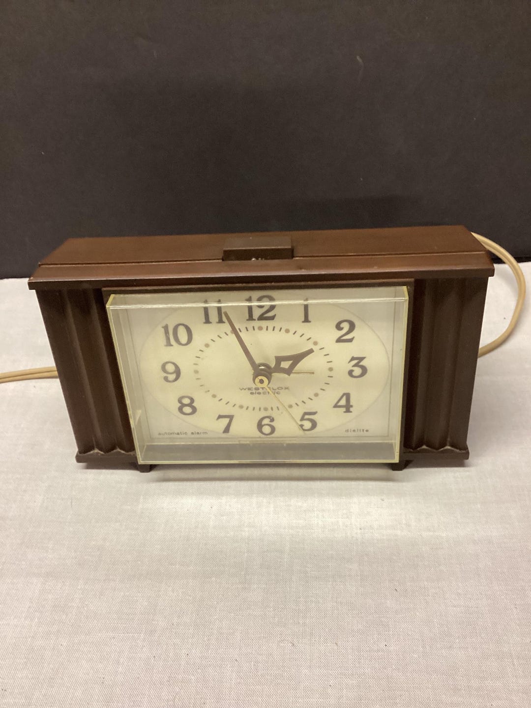 Vintage 1973 Westclox Electric Alarm-o-magic Art Deco Alarm Clock WORKS ...