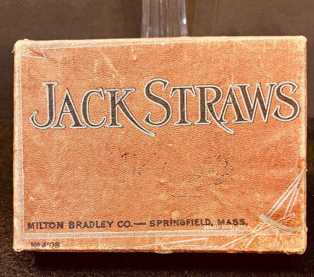 Antique Milton Bradley Co “rare” Antique American Jack Straws Game 4108 ...